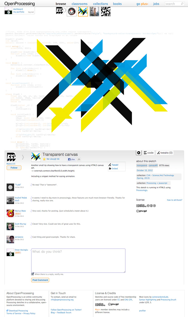 OpenProcessing - Sinan Ascioglu